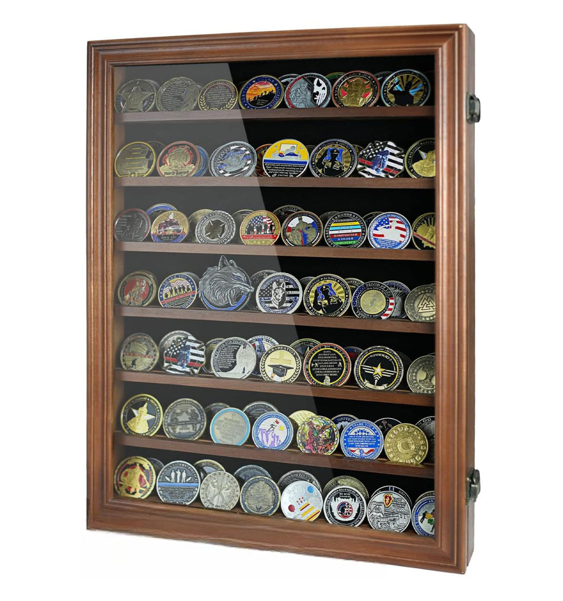 Wall Coin Display, Challenge coin wall display. – The Military Gift Store