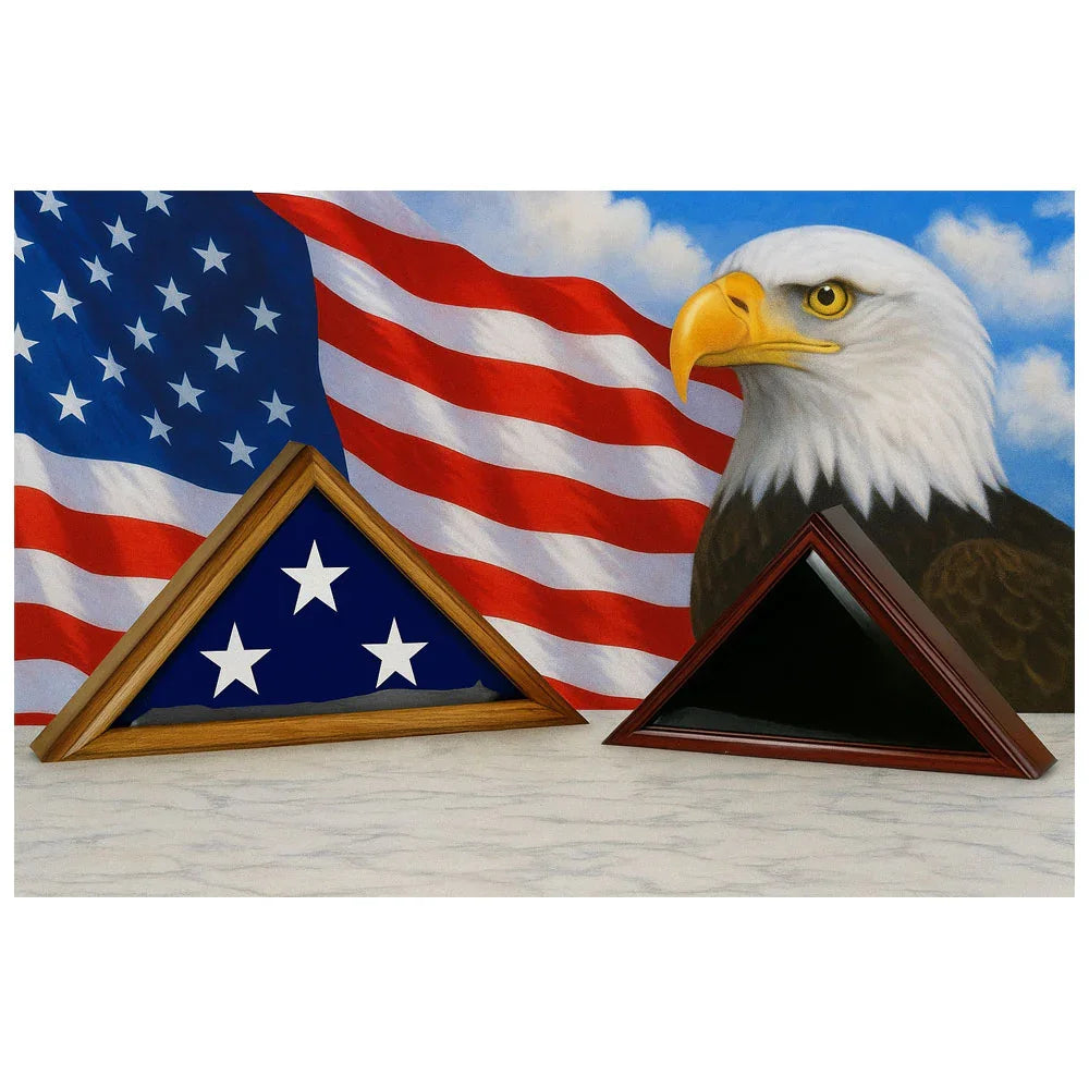 Large Flag and Medal Display Cases on The Military Gift Store