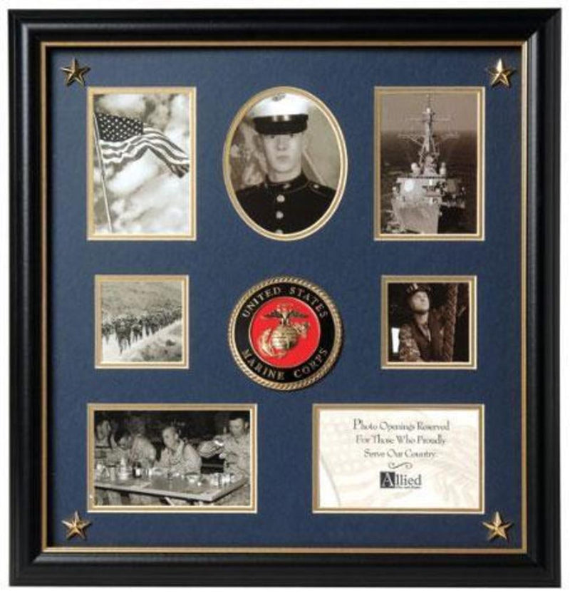 United States Marine Corps Medallion 7 Picture Collage Frame – The ...