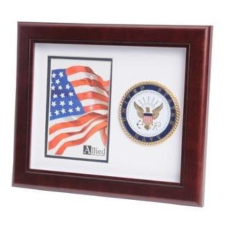 U.S. Navy Medallion Portrait Picture Frame Hand Made By Veterans – The ...
