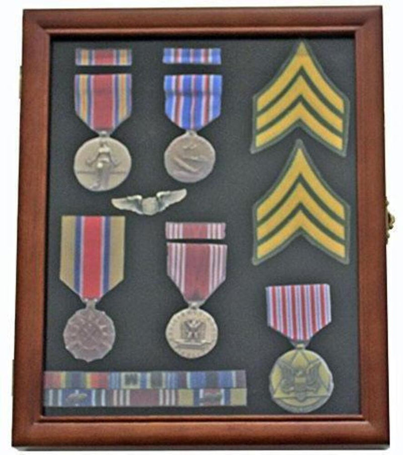 Medal Display Case Award Shadow Box, with glass door, Wall Mountable ...