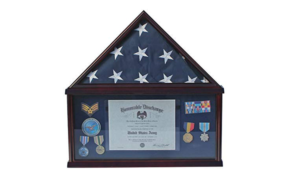 Large Flag and Medal Display Cases on The Military Gift Store