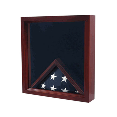 Air Force Flag, Medal Display Case, Flag Shadow Box - Black Material.