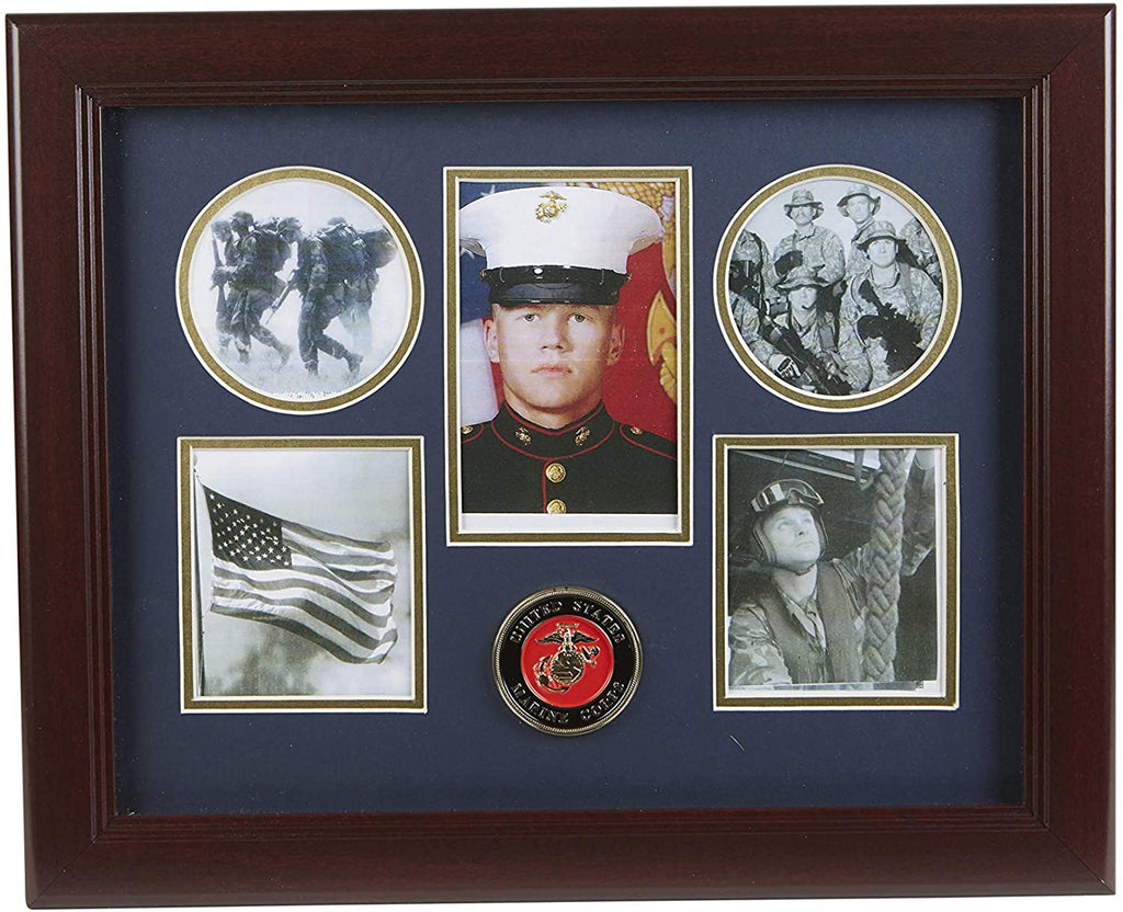United States Marine Corps Medallion 5 Picture Collage Frame – The ...
