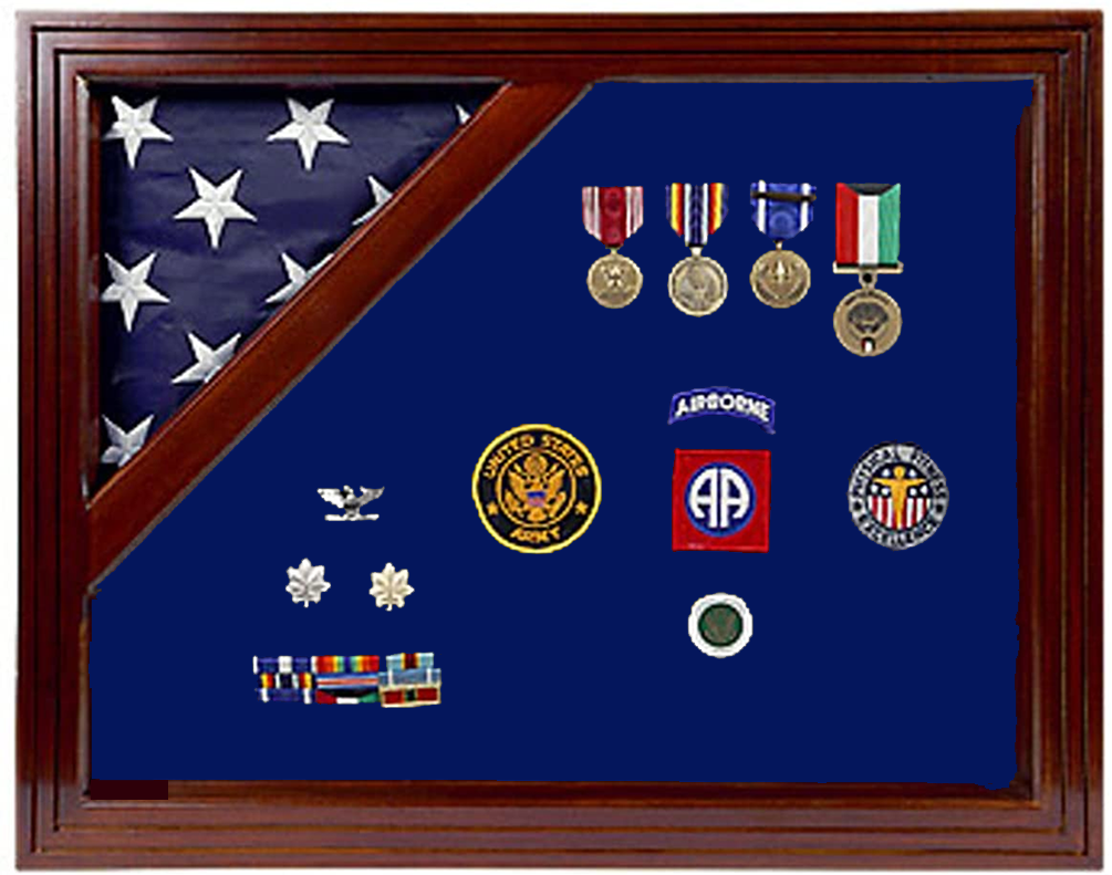 Military Award Shadow Box with Display Case for 3 x 5ft Flag – The ...