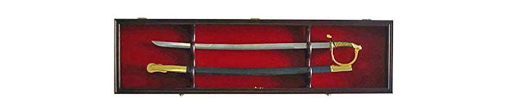 1 Sword Display Case Cabinet Stand Holder Wall Rack Shadow Box – The ...